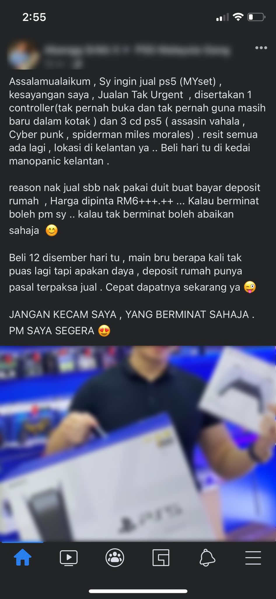 Man Sell PS5 For RM6K, Receives Backlash For Overpricing