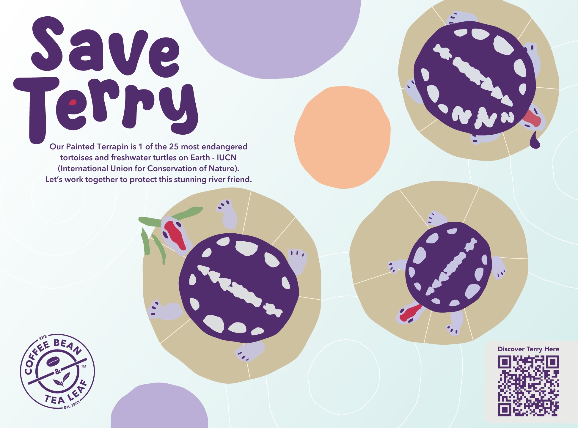 Save Terry, The Painted Terrapin With The Coffee Bean & Tea Leaf® Malaysia